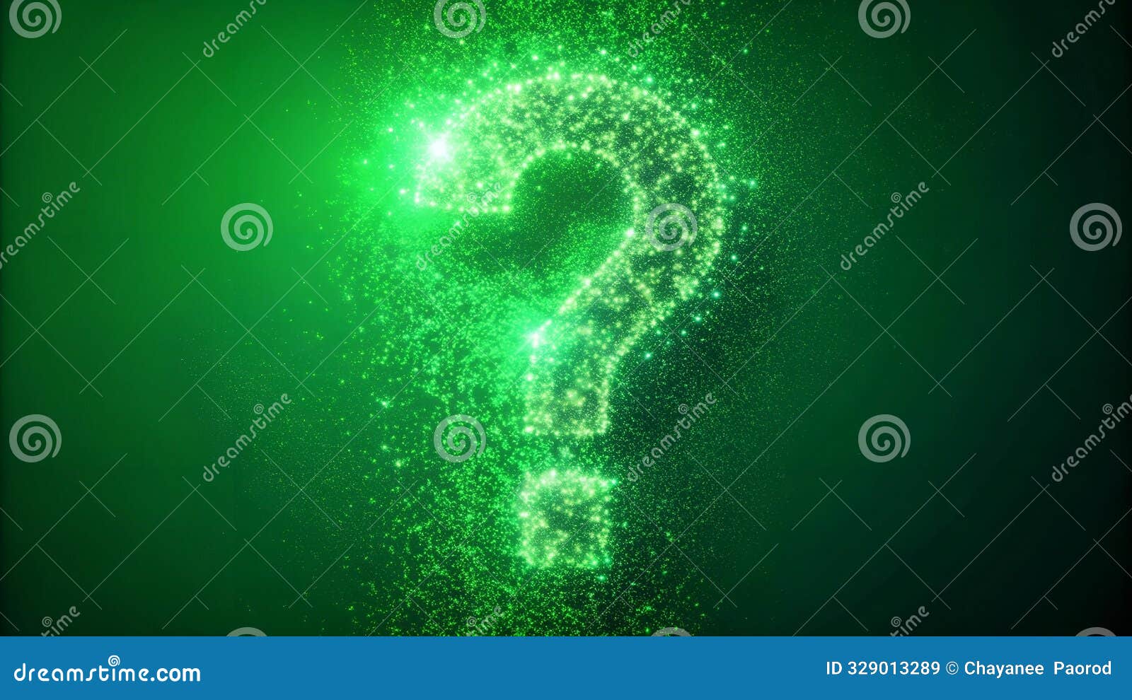 Glitching Question Mark Particle Bounce: Distorted Green Screen Effect ...