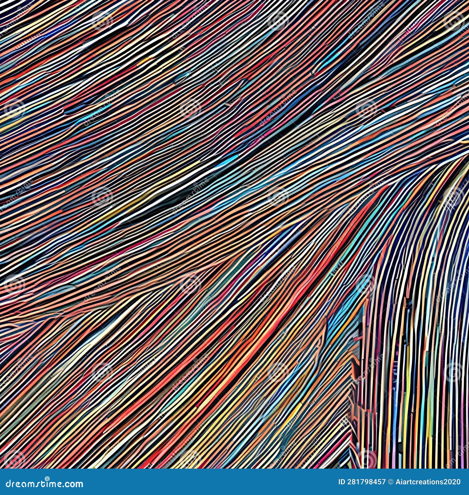 A Glitchy Digital Texture Featuring Distorted Lines and Fragmented ...