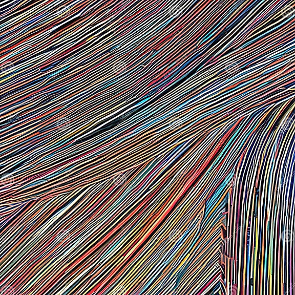 A Glitchy Digital Texture Featuring Distorted Lines and Fragmented ...