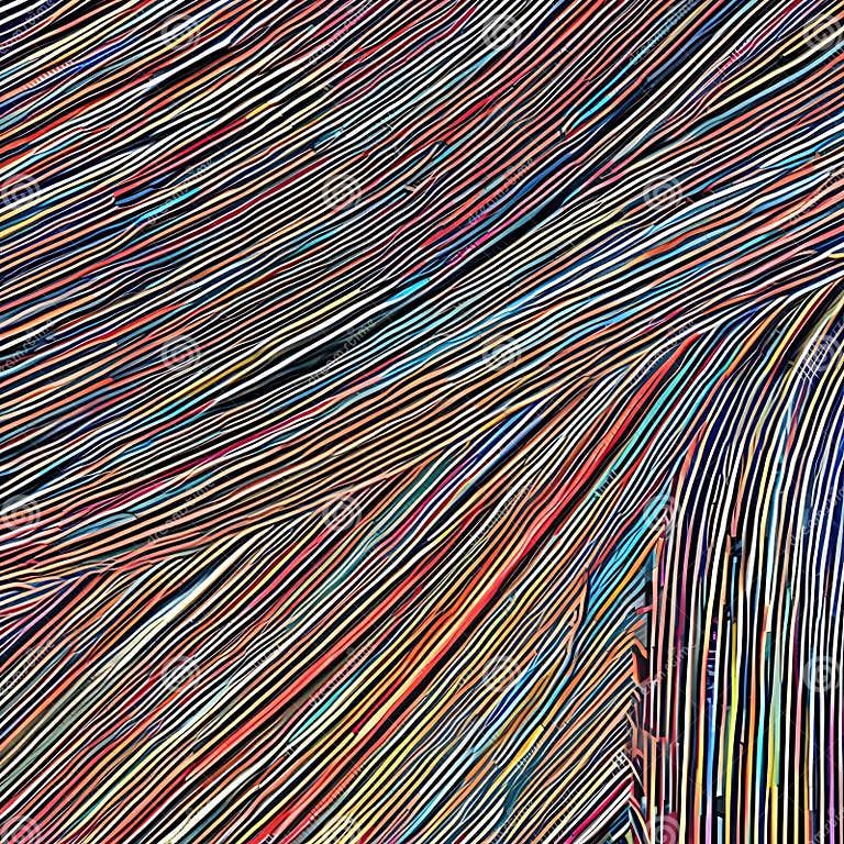 A Glitchy Digital Texture Featuring Distorted Lines and Fragmented ...