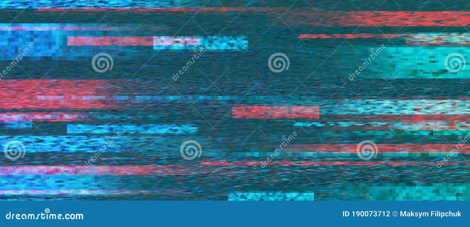 Glitchy Noisy Signal Lost Background Stock Illustration - Illustration ...