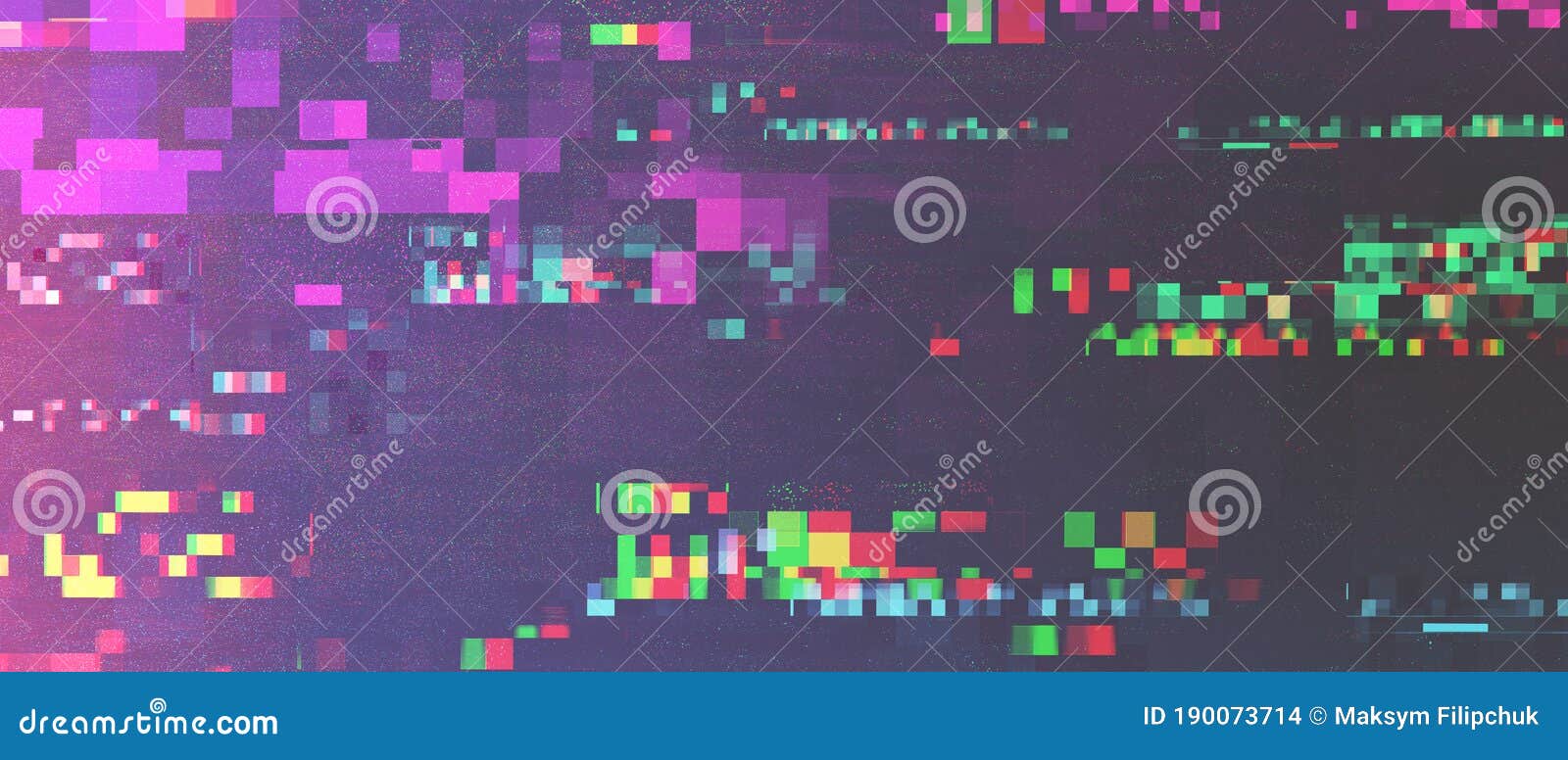 Glitchy Pixelated Abstract Background Stock Illustration - Illustration ...