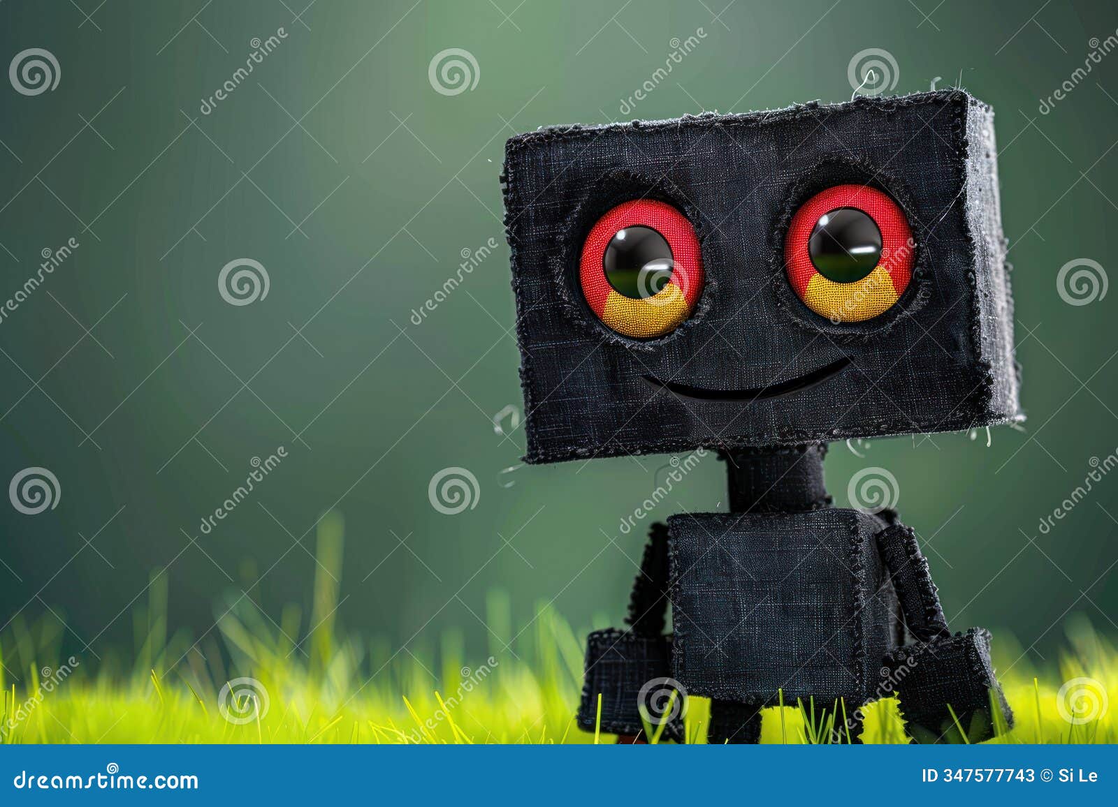 Glitchy Robot: Error on Display with Empty Copy Space Background Stock ...