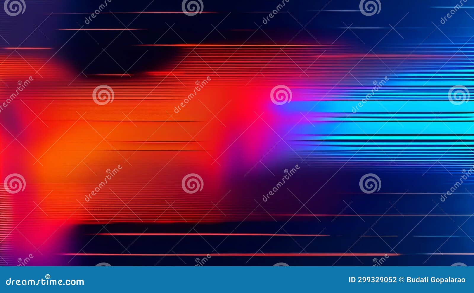 A Glitchy, Static-filled Image of a Red and Blue Striped Background ...