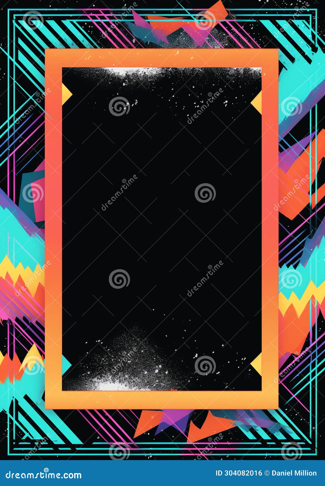 Glitchy VHS Tape Border Frame 80s Retro Nostalgic Stock Illustration ...