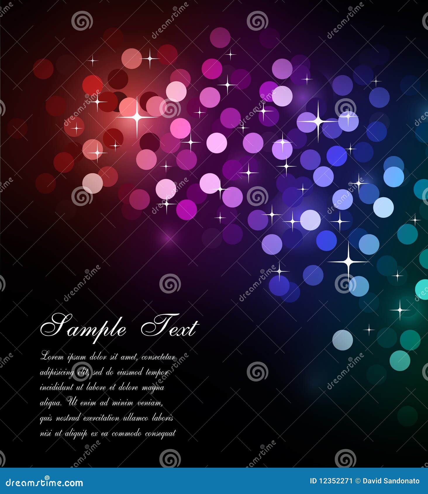 Glitter Abstrat Lights For Flyers Background Royalty-Free Stock ...