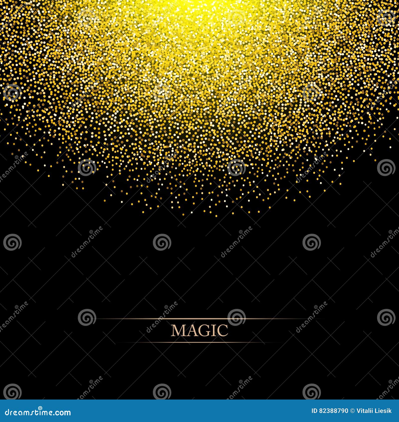 Glitter Background with Space for Your Text. Vector Illustration Stock ...