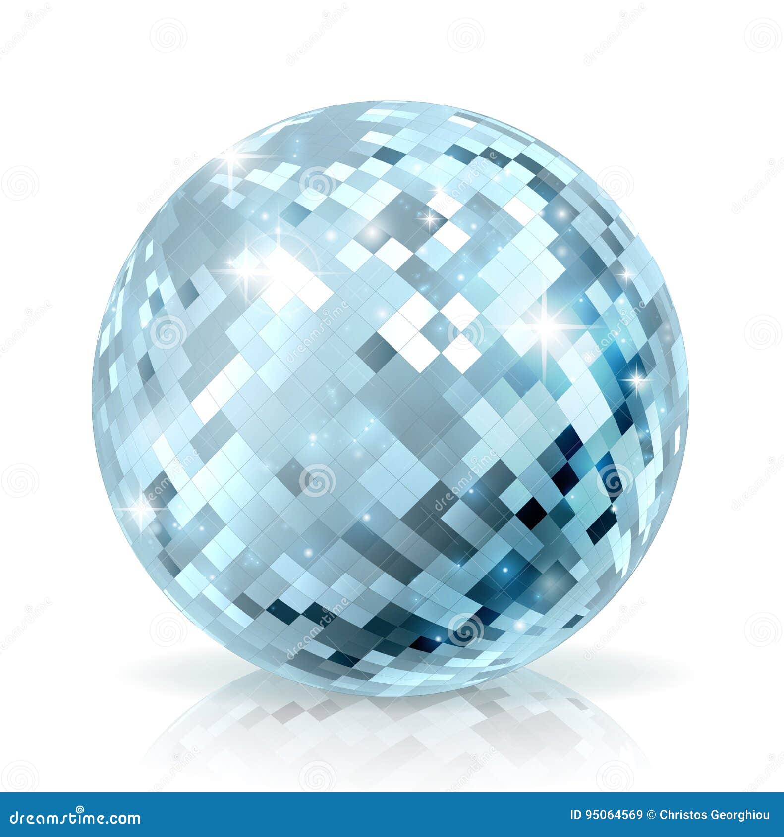 Glitter Ball stock vector. Illustration of abstract, shine - 95064569