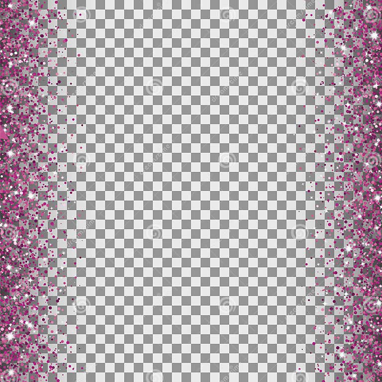 Glitter Borders with Pink Sparkling Stock Vector - Illustration of ...
