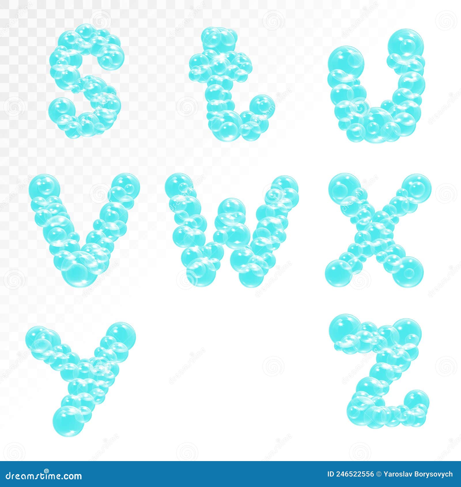 Bubble Letters Cartoon Vector | CartoonDealer.com #14864033