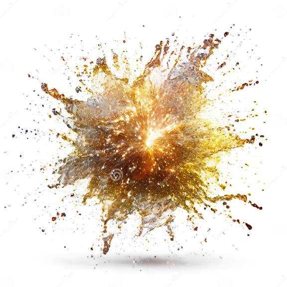 Glitter Explosion Chalk Piece Exploding into a Dazzling Shower Stock ...