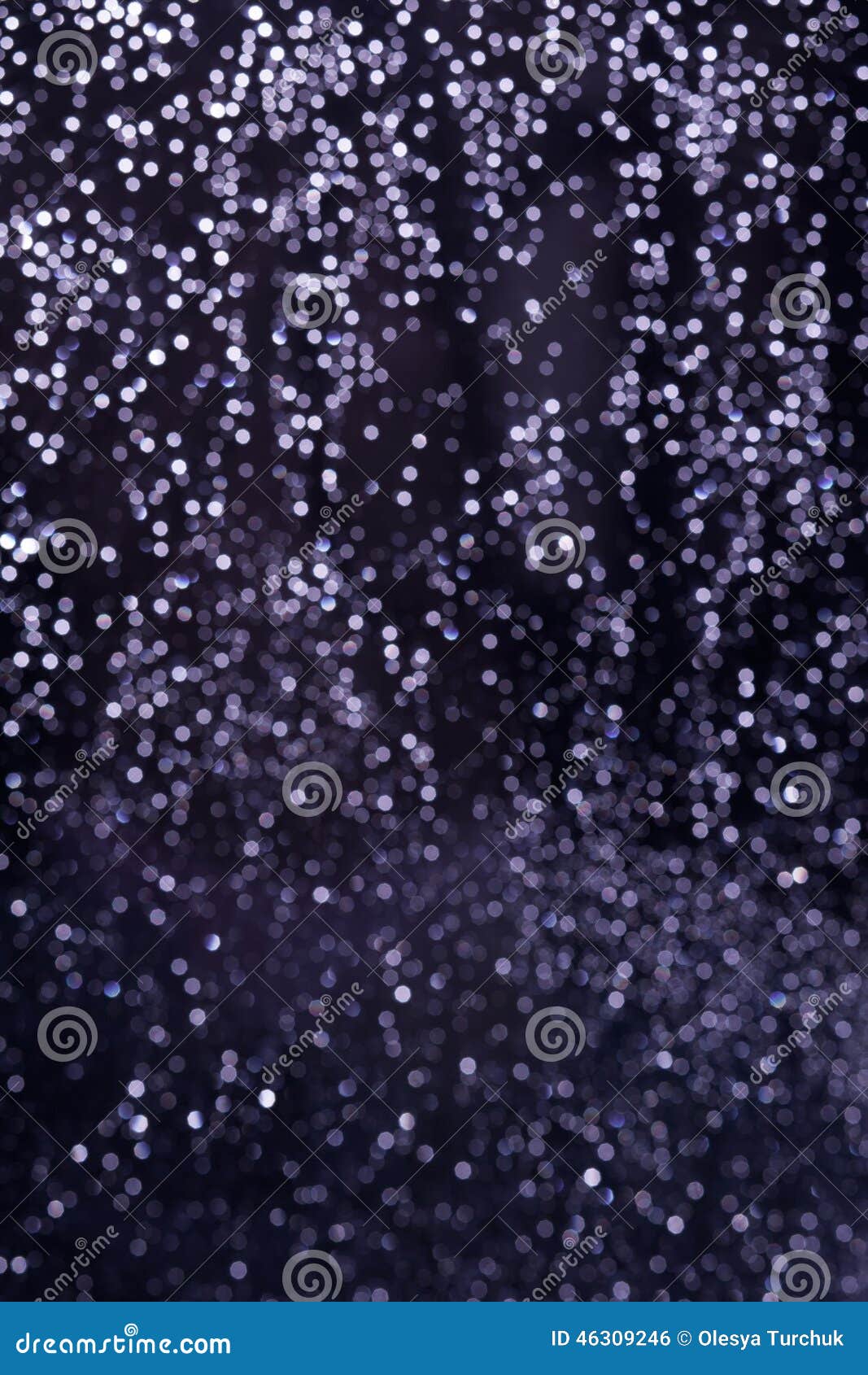 Glitter Festive Christmas Lights Background. Light And Gold Defocused ...