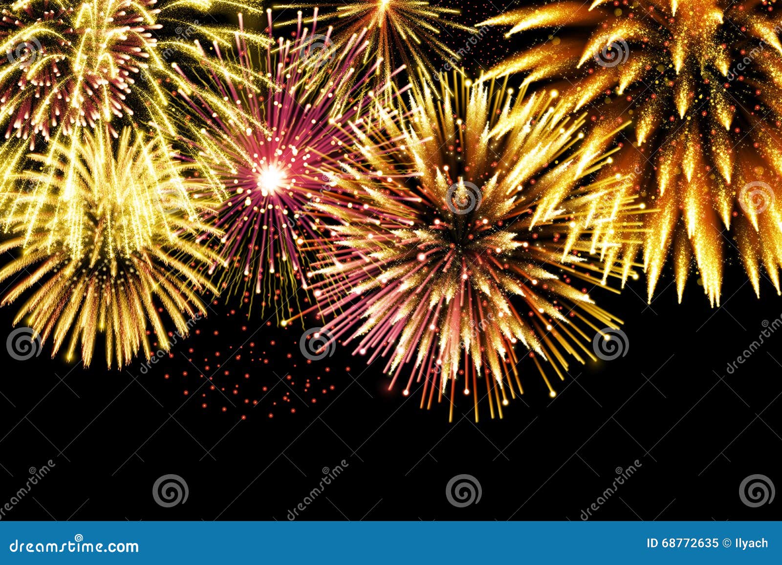 Glitter Fireworks for Festive Sparkle Design Stock Image - Image of ...