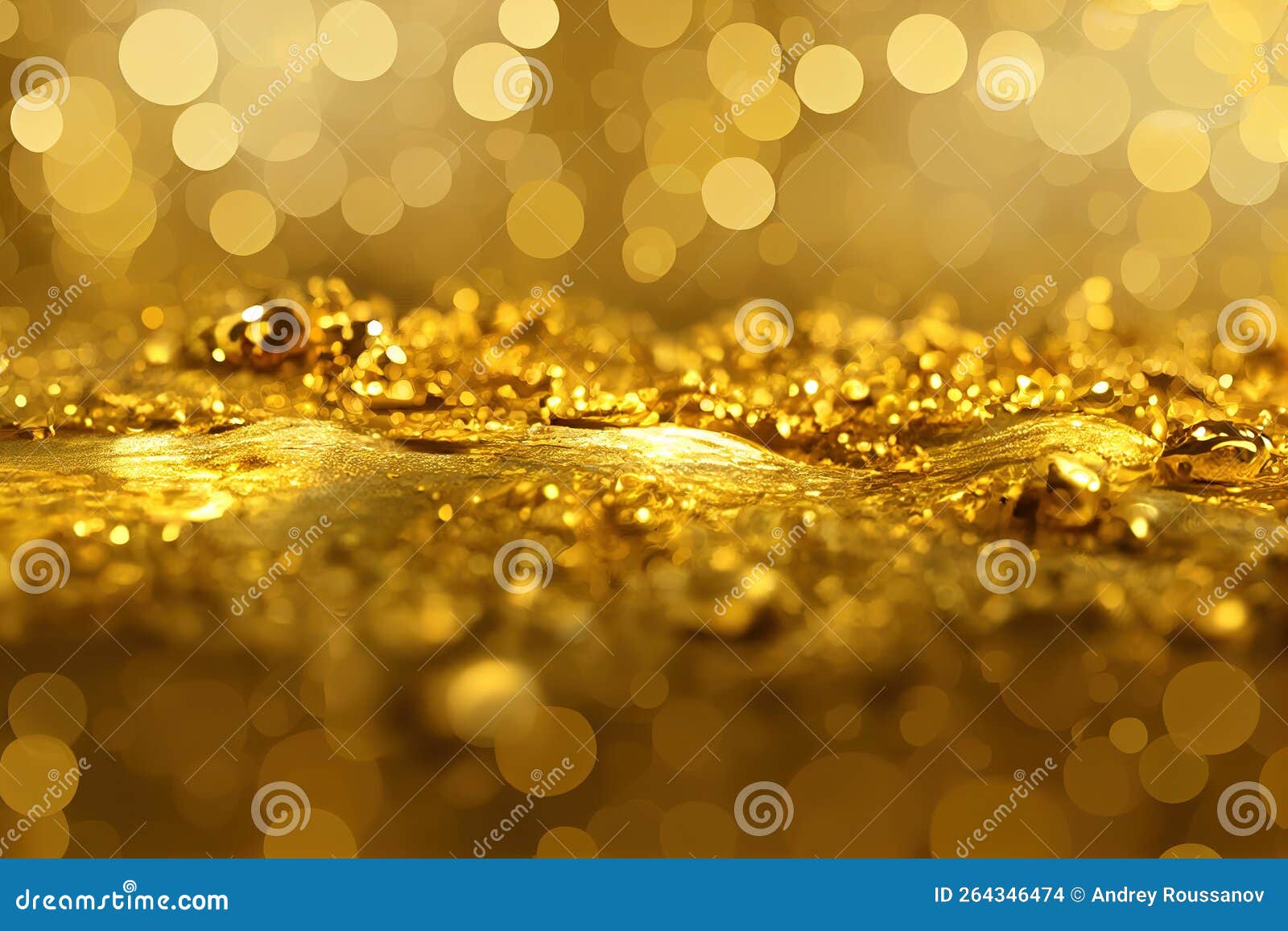 Glitter Gold Background. Ai Render Stock Illustration - Illustration of ...