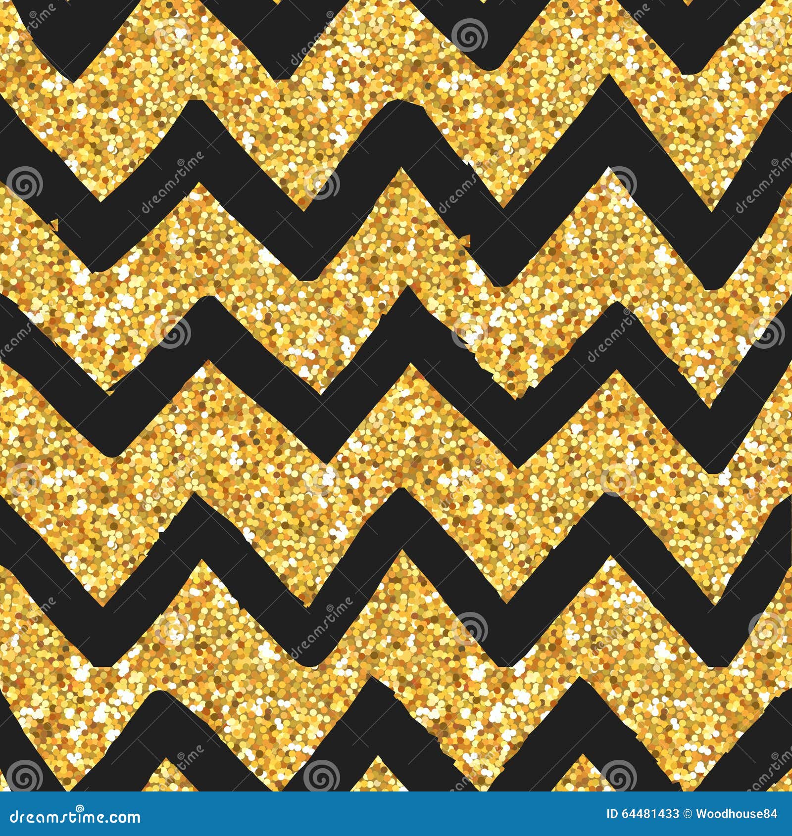 Glitter Golden Pattern Cartoon Vector | CartoonDealer.com #64481433