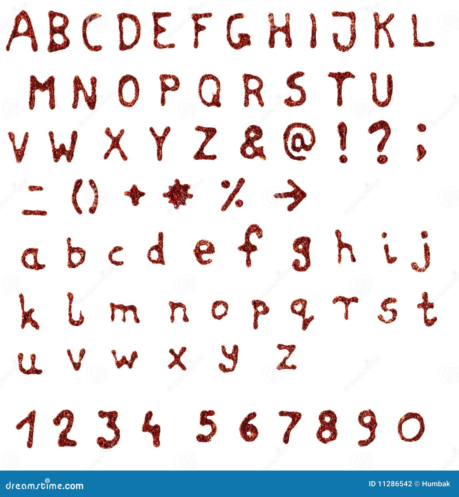 Glitter handmade alphabet stock illustration. Illustration of sign ...