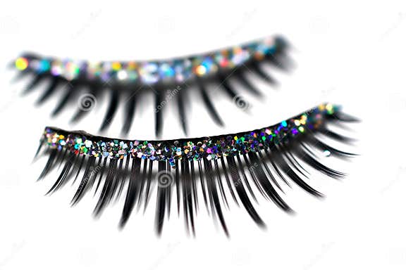 Glitter Lashes stock photo. Image of eyelid, black, fringe - 1017124