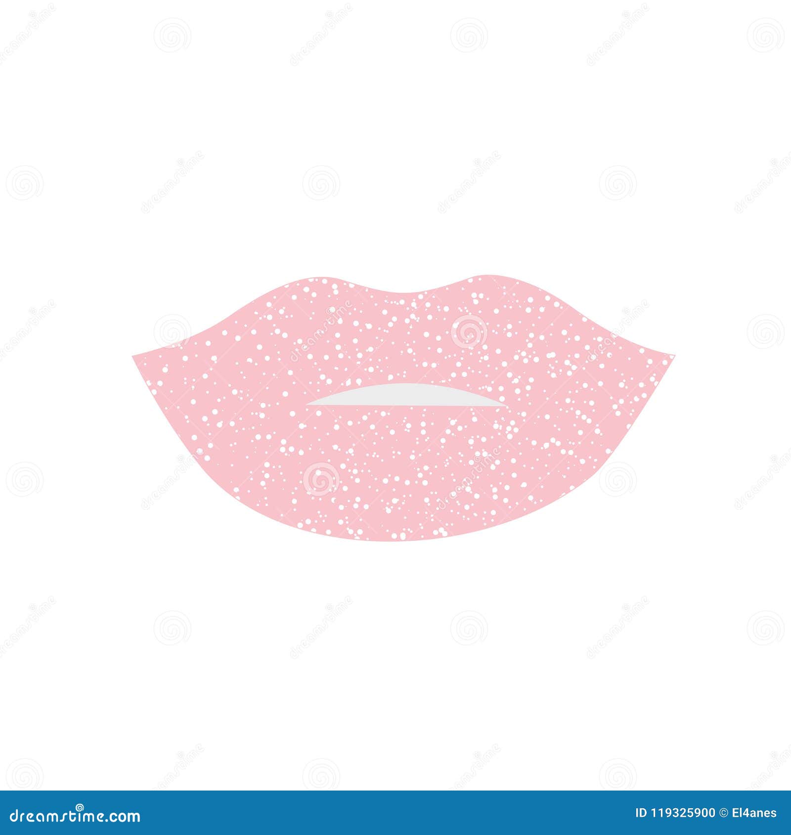Glitter Lips. Isolated stock vector. Illustration of sticker - 119325900