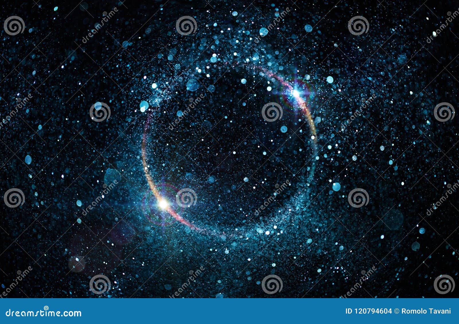 Glitter Particles in Circle Stock Photo - Image of dark, hole: 120794604
