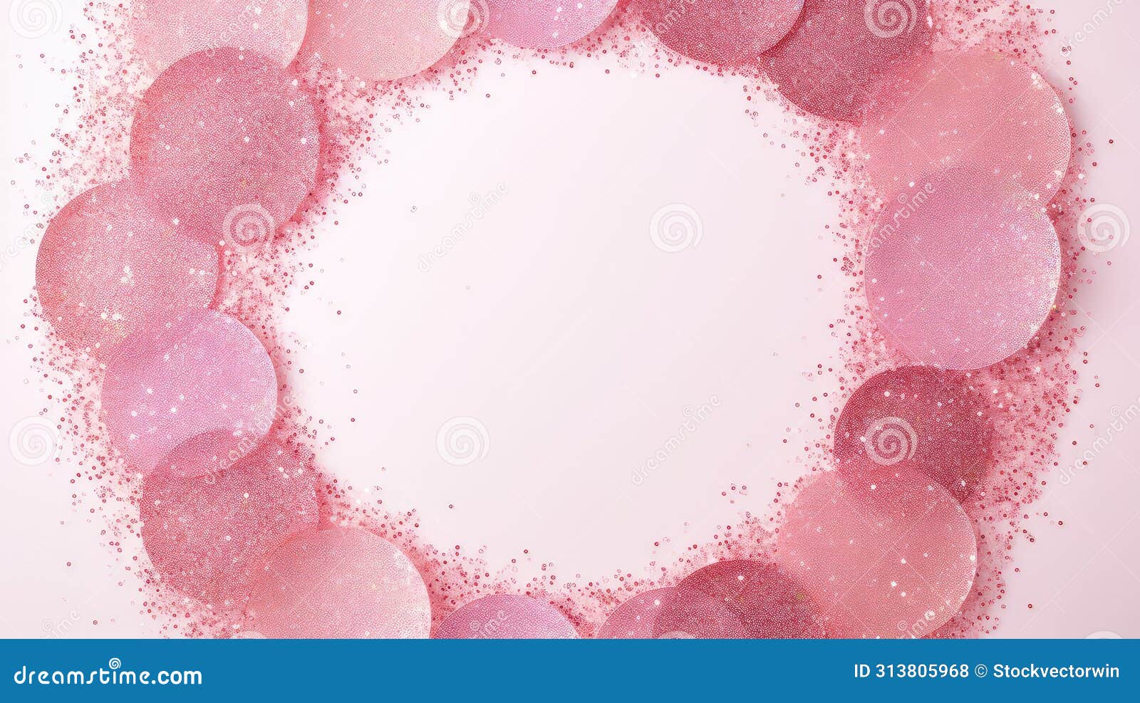 Glitter Pink Sparkle Circle Stock Photo - Image of delicate, close ...