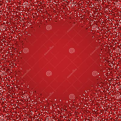 Glitter red round frame. stock vector. Illustration of pink - 62247953