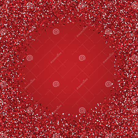 Glitter red round frame. stock vector. Illustration of pink - 62247953