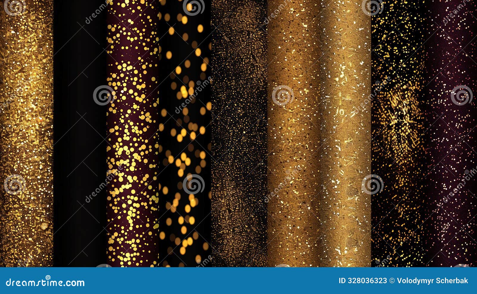 Glitter Seamless Pattern Set, Shiny Seamless Colorful Backgrounds with ...