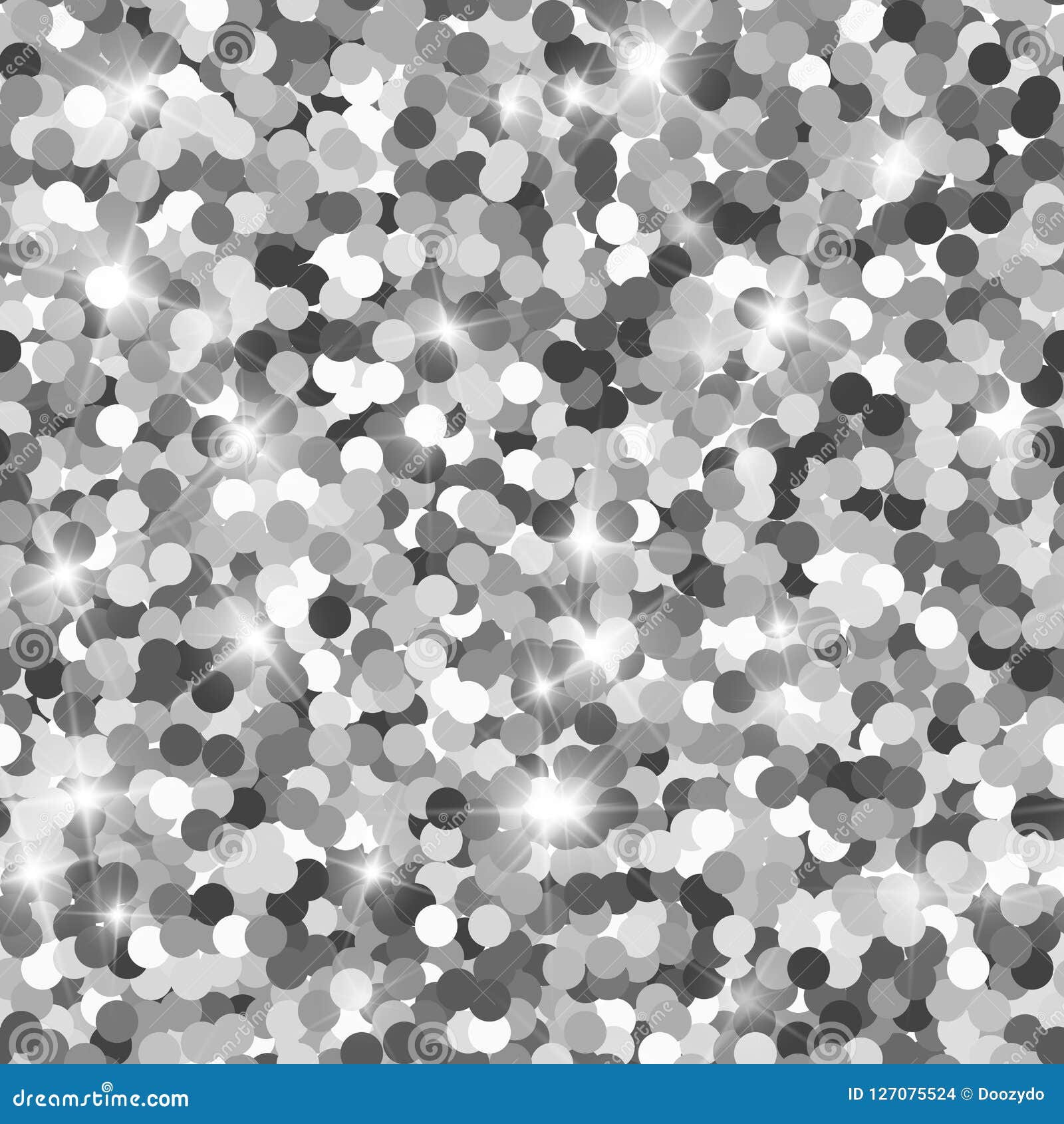 Glitter Seamless Texture. Actual Silver Particles Stock Illustration ...