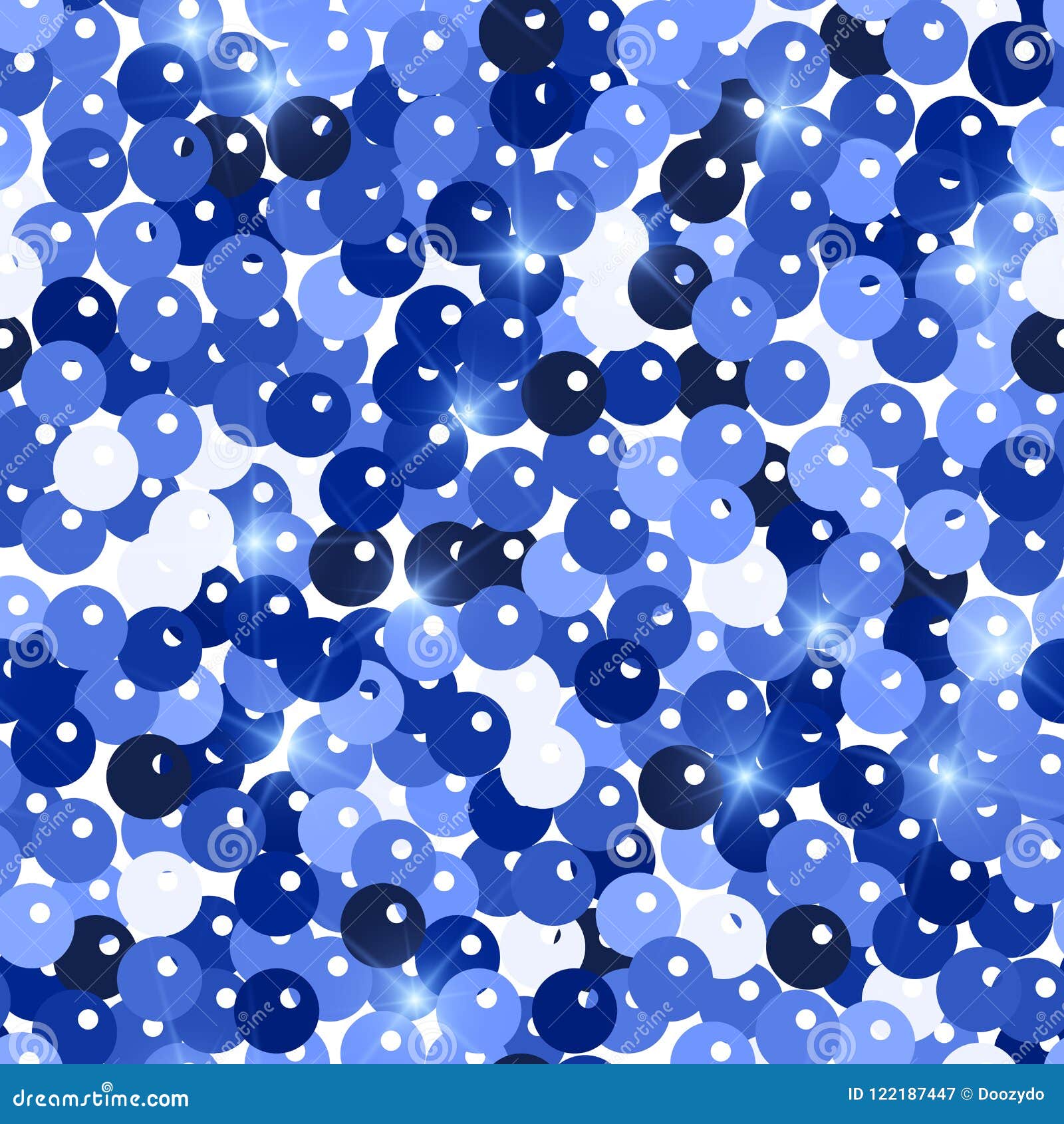 Glitter Seamless Texture. Admirable Blue Particles. Endless Pattern ...