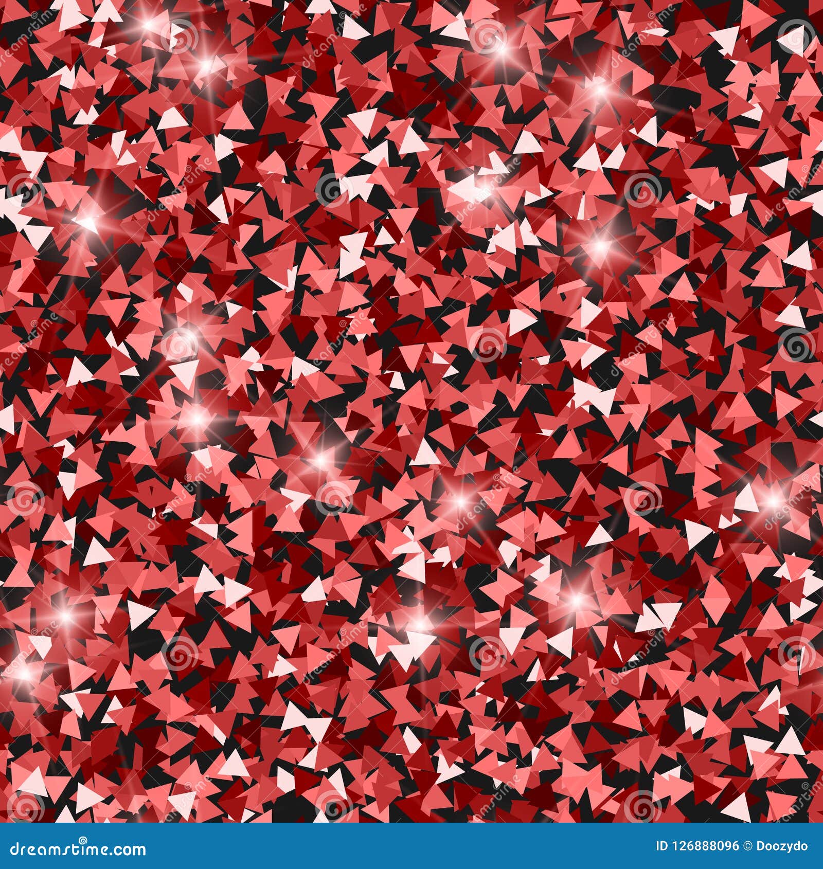Glitter Seamless Texture. Adorable Red Particles Stock Illustration ...