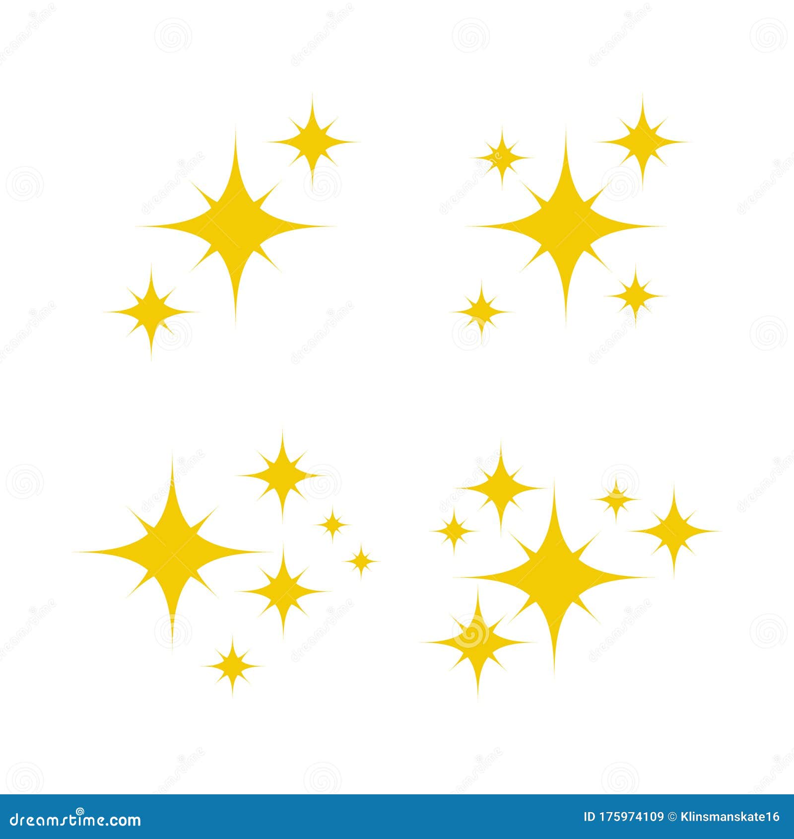 Glitter Sparkles and Magic Sparkle Collection Stock Illustration ...