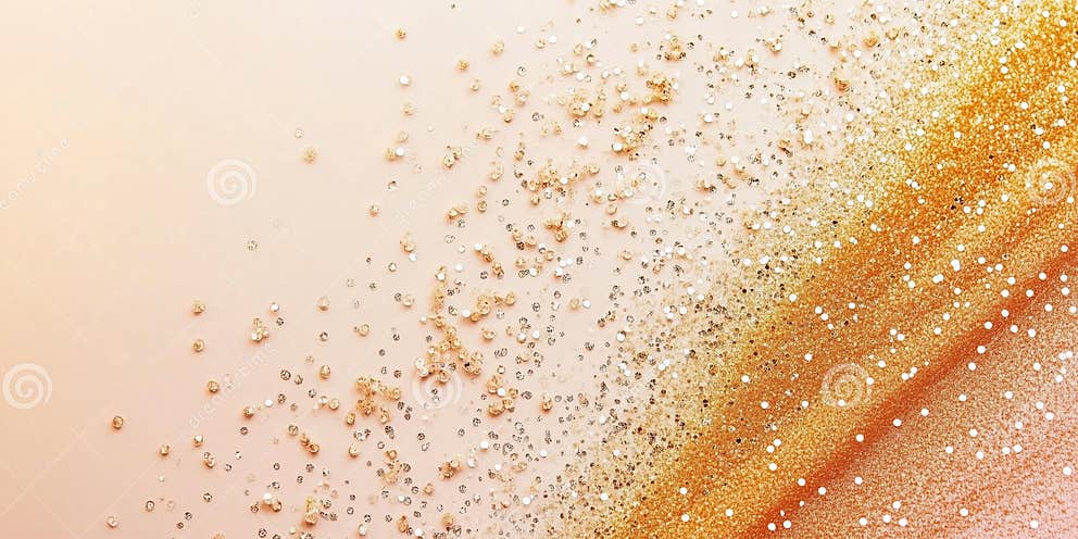 Glitter Spreads Softly Across a Pastel Surface Stock Photo - Image of ...