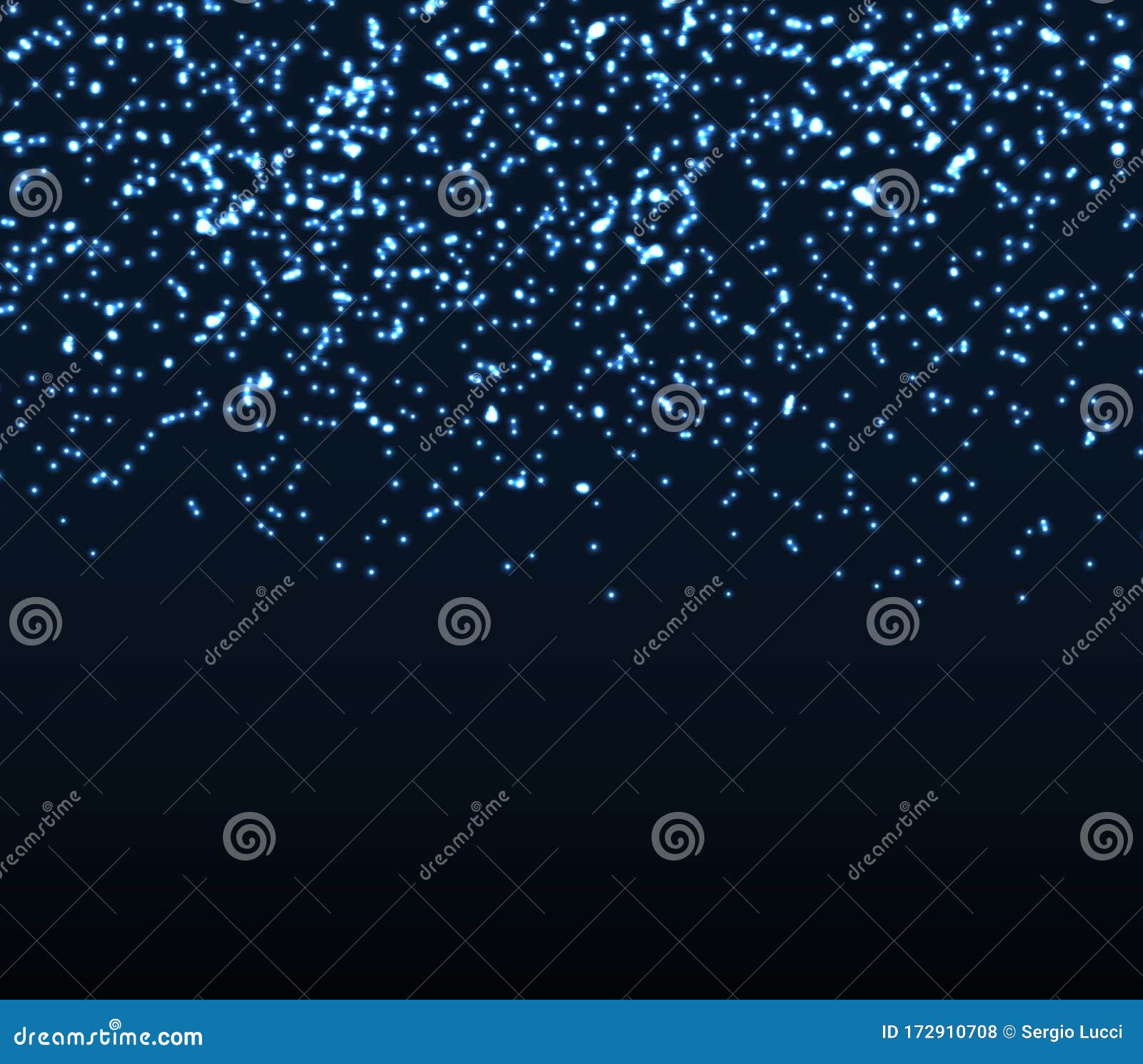 Glitter Texture. Falling Particles. Blue Lights. Stock Vector ...