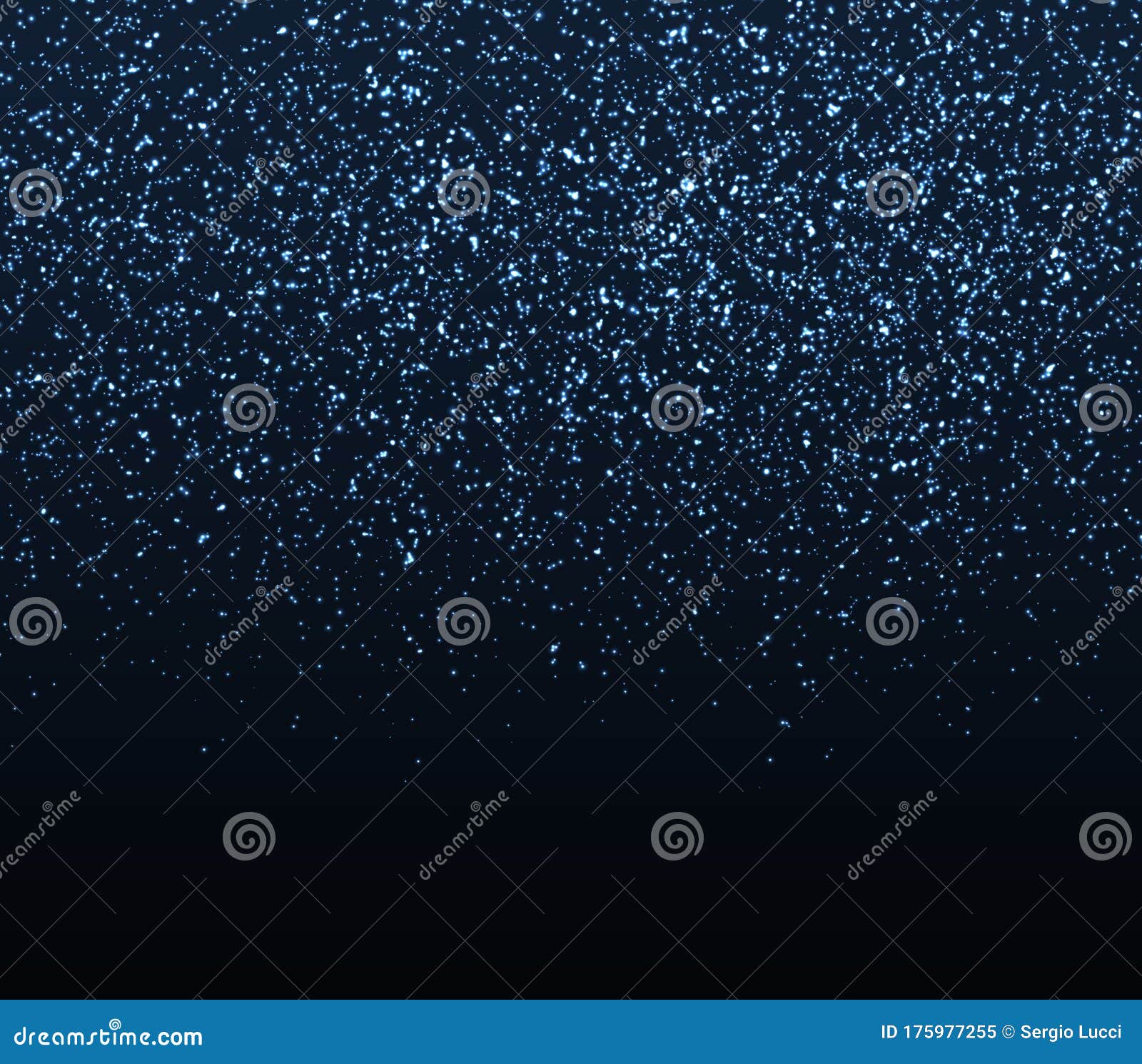 Glitter Texture. Falling Particles. Blue Lights. Stock Vector ...
