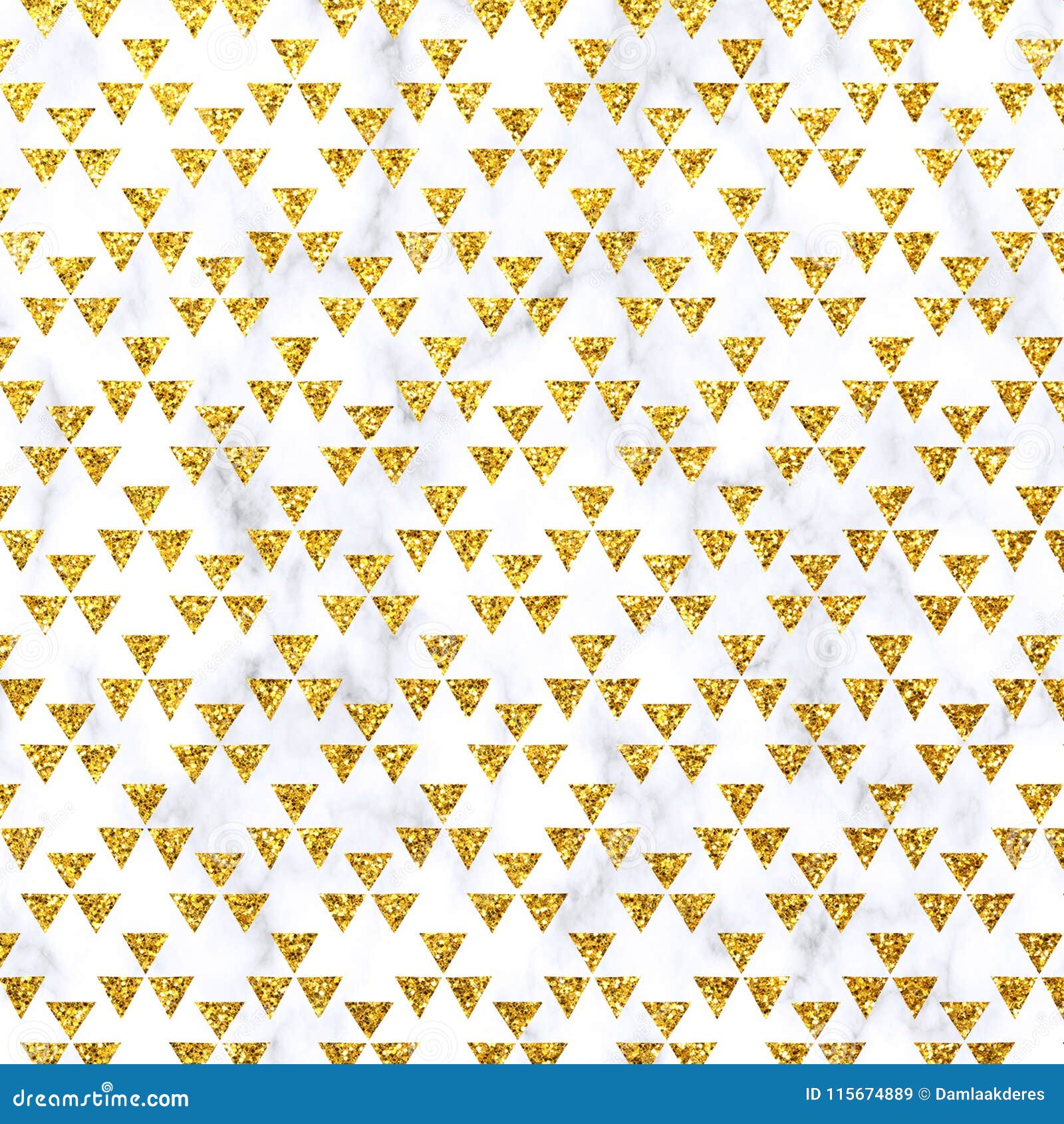Glitter Triangle on Marble Background. Glitter Texture. Gold Glitter ...