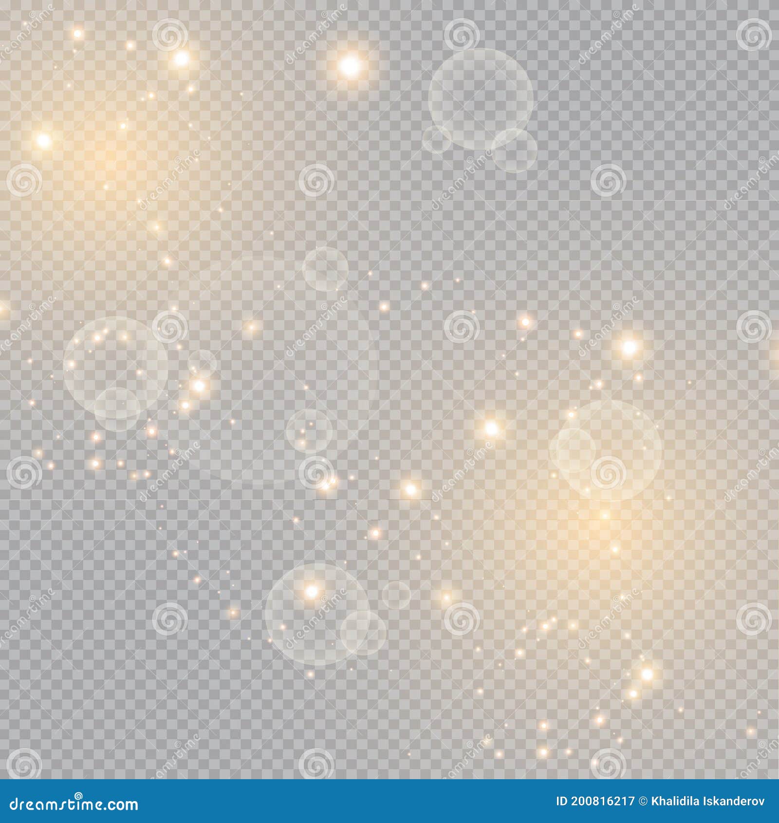 Glitter Vintage Lights Background. Gold, Stock Vector - Illustration of ...