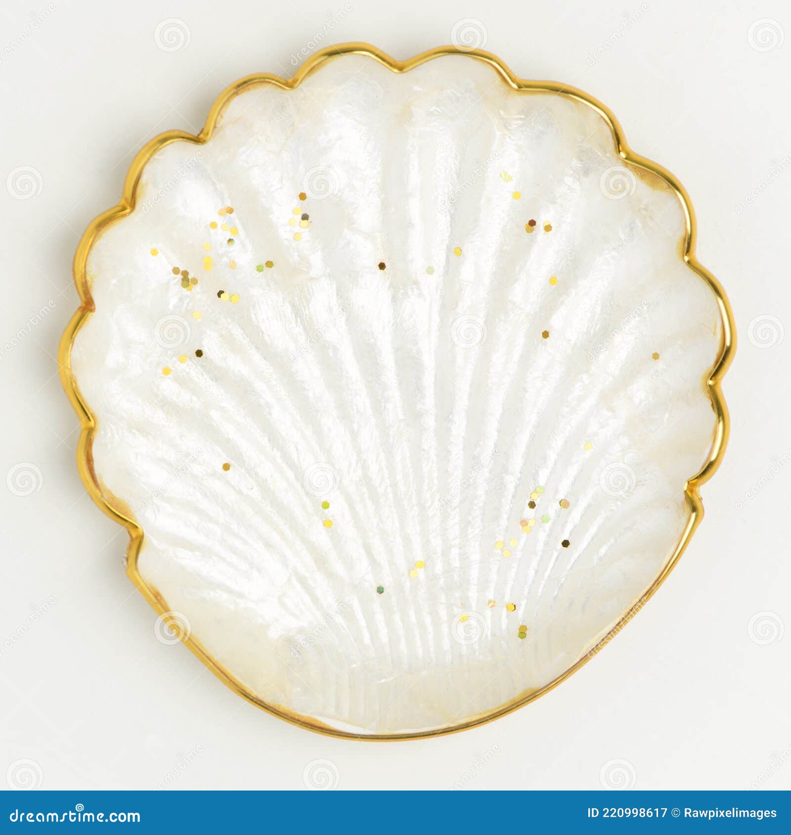 Glitter White Shell Minimal Background Stock Image - Image of shine ...