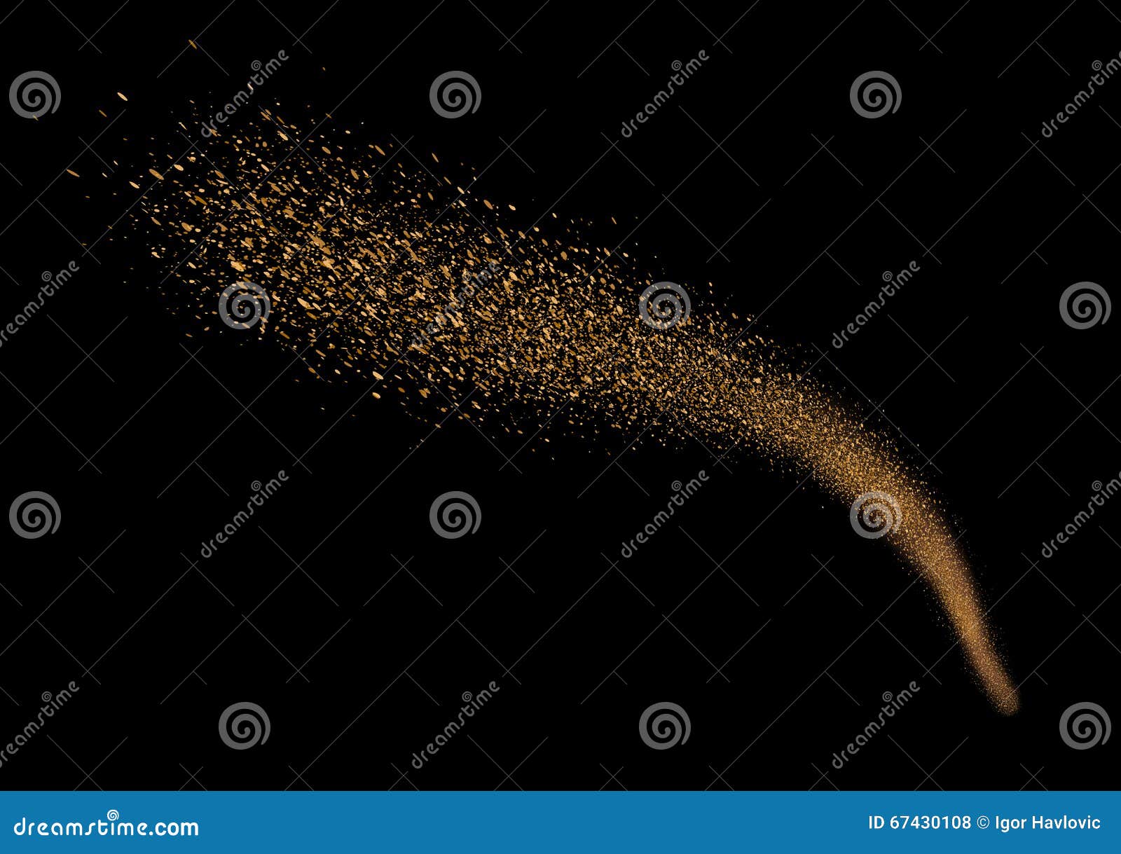 Glittering Comet Falling Star with Dust Trails. Isolated and Ready for ...