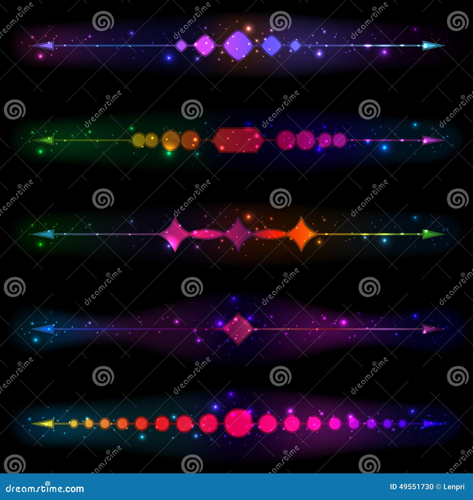 Glittering design elements stock vector. Illustration of abstract ...