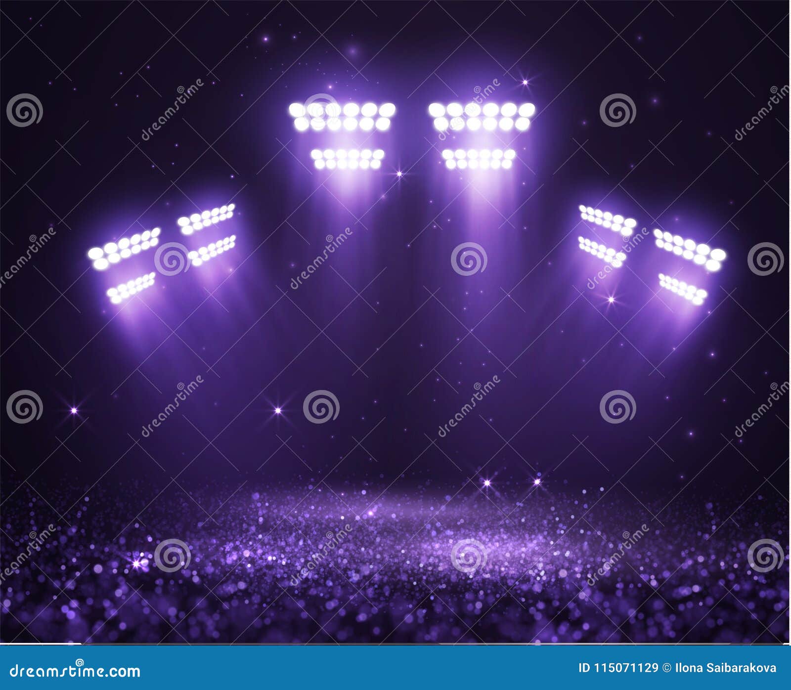 Glittering Dust Spotlight Vector Eps10. Stock Vector - Illustration of ...