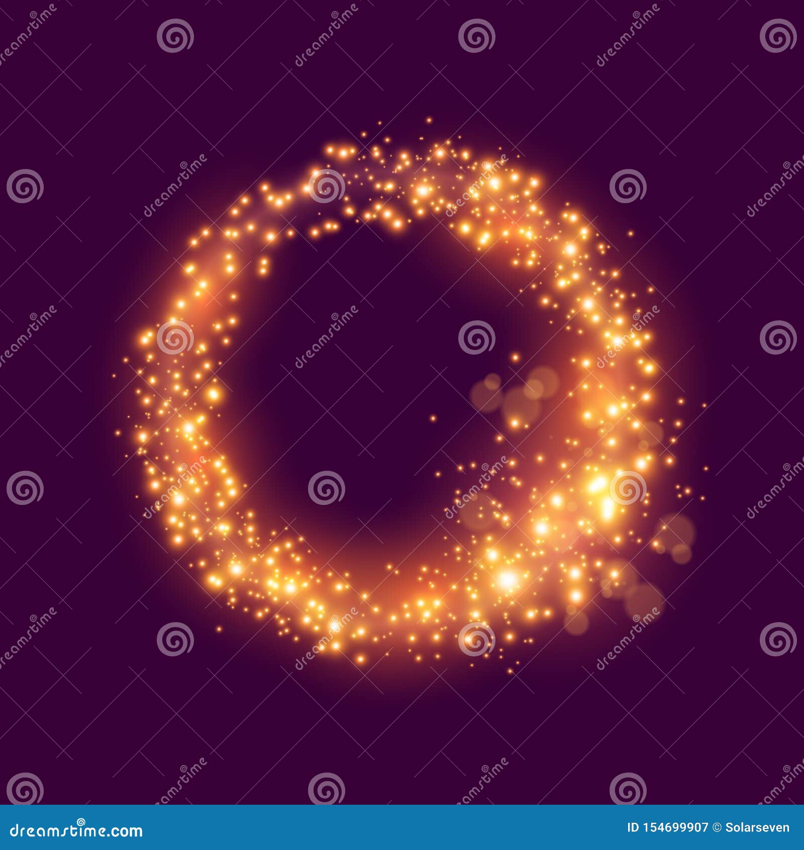 Glittering Glowing Particles Loop Stock Vector - Illustration of ...