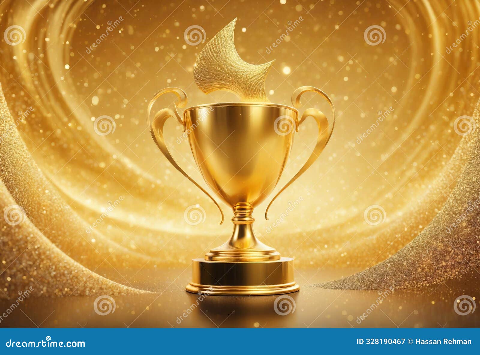 A Glittering Golden Award Background Stock Illustration - Illustration ...