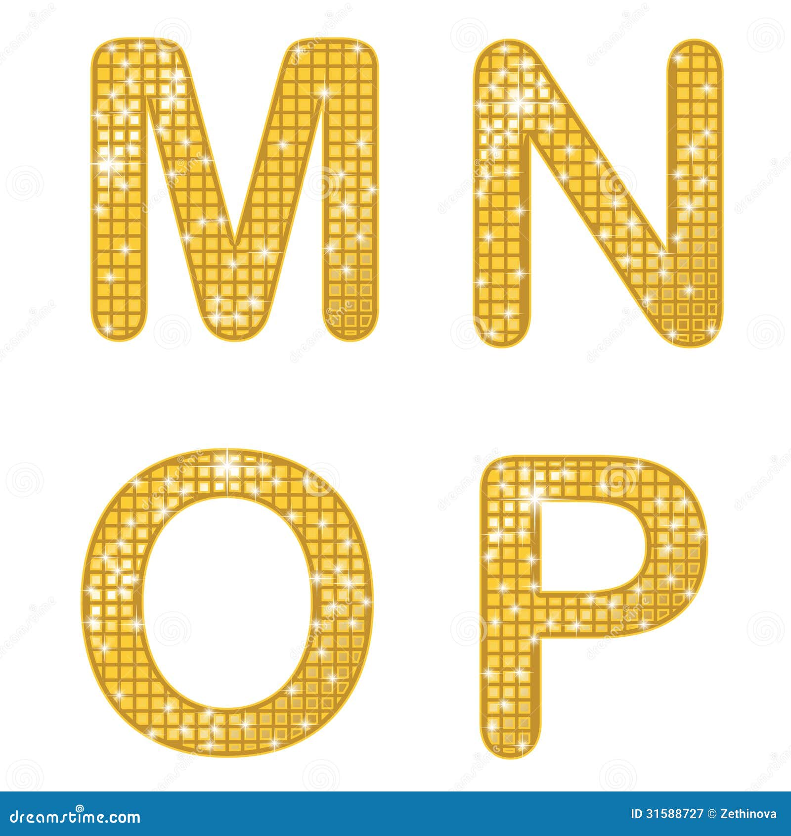 Glittering MNOP stock vector. Illustration of stars, shine - 31588727