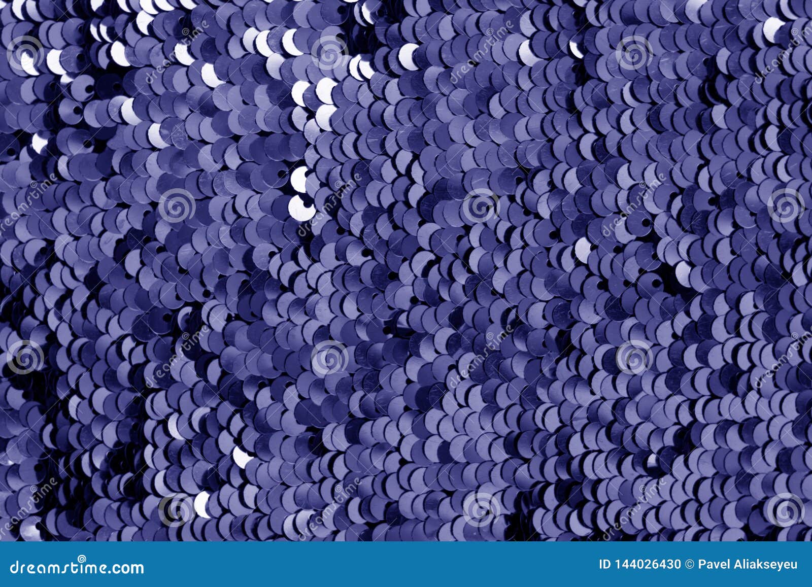 Glittering Sequin Texture in Blue Tone Stock Photo - Image of dark ...