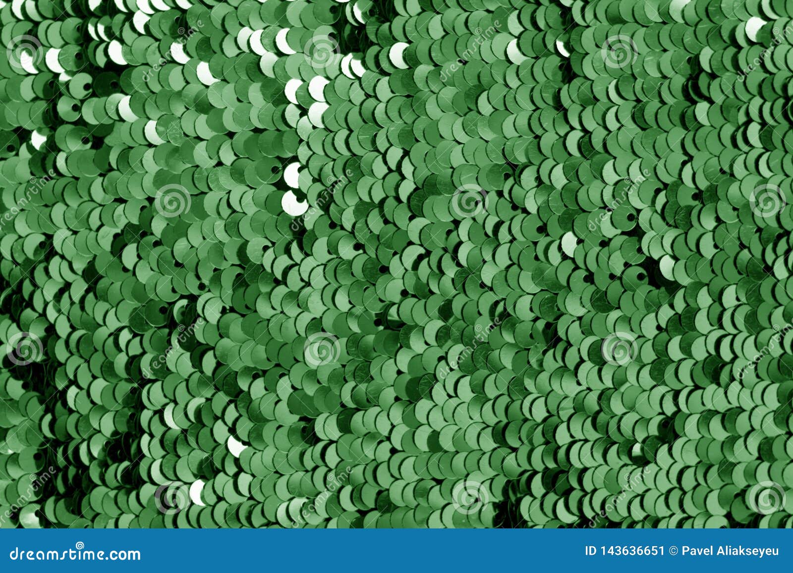 Glittering Sequin Texture in Green Tone Stock Illustration ...