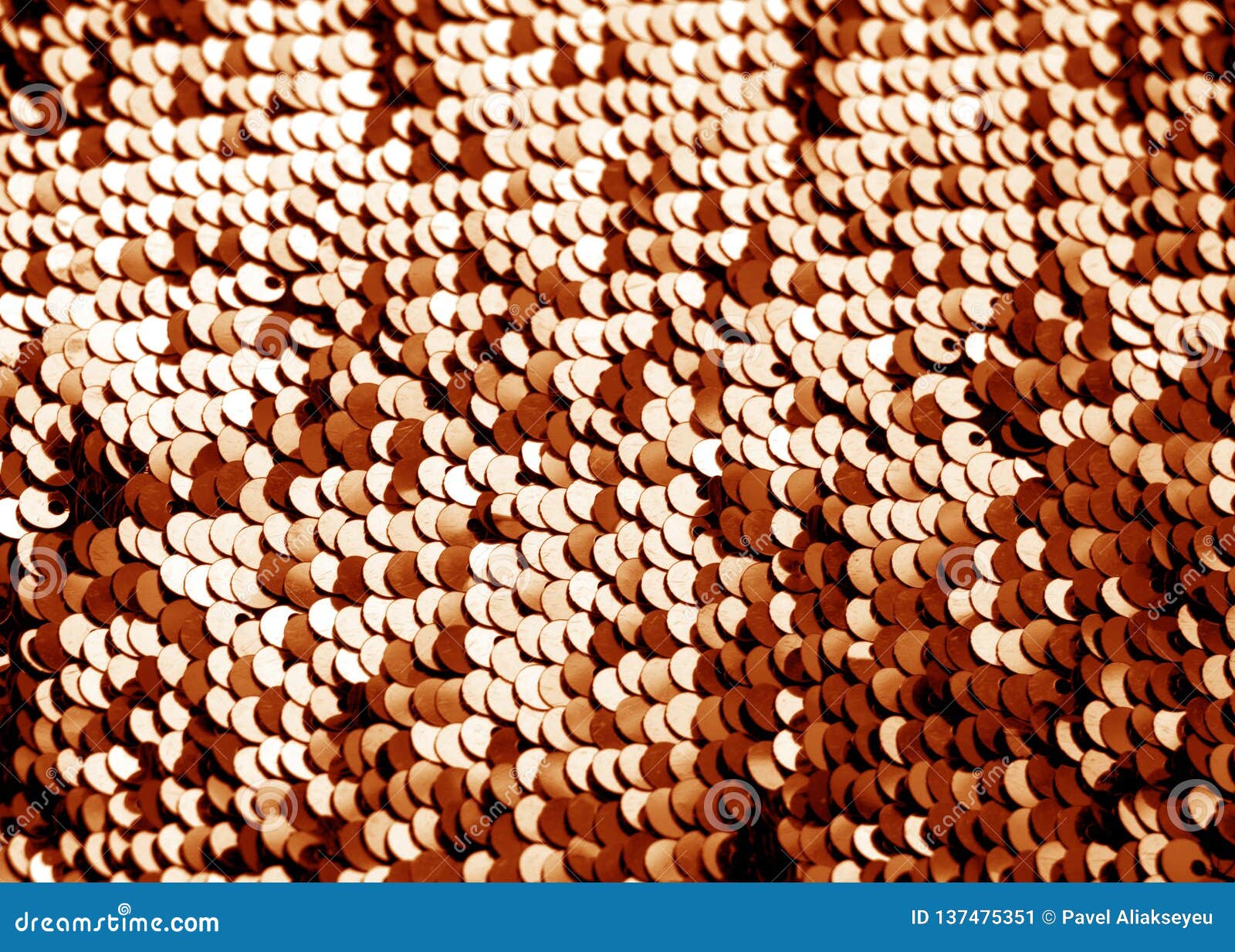 Glittering Sequin Texture in Orange Color Stock Image - Image of ...