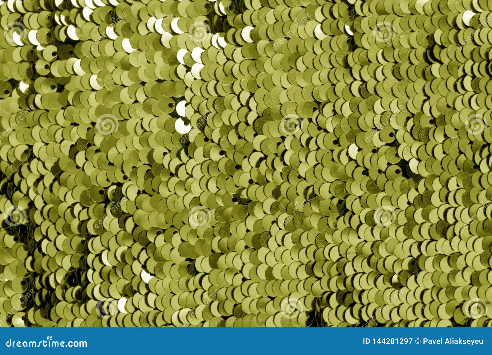 Glittering Sequin Texture in Yellow Tone Stock Image - Image of fashion ...