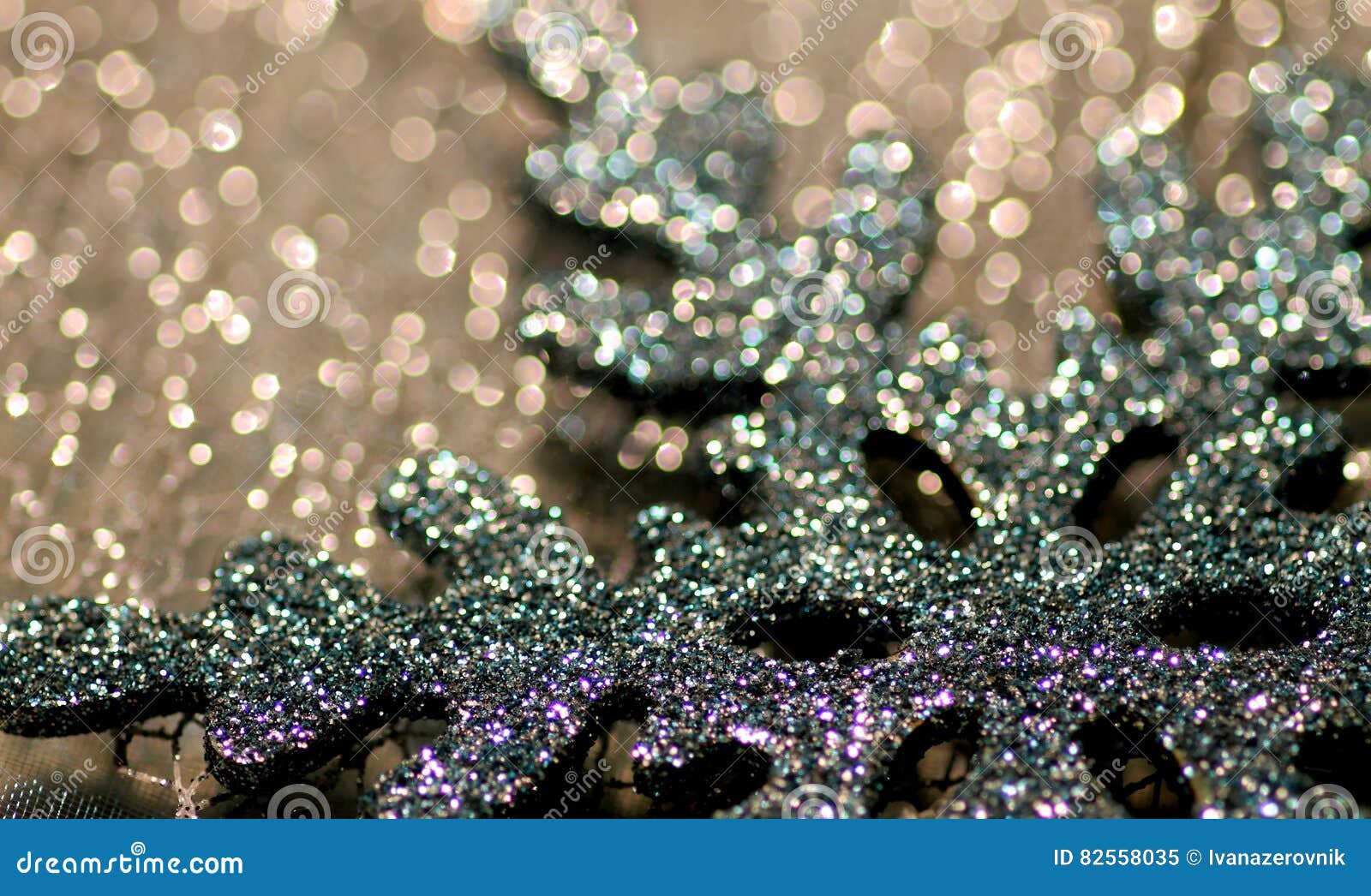 Glittering Shiny Snowflake Winter Background Stock Image - Image of ...