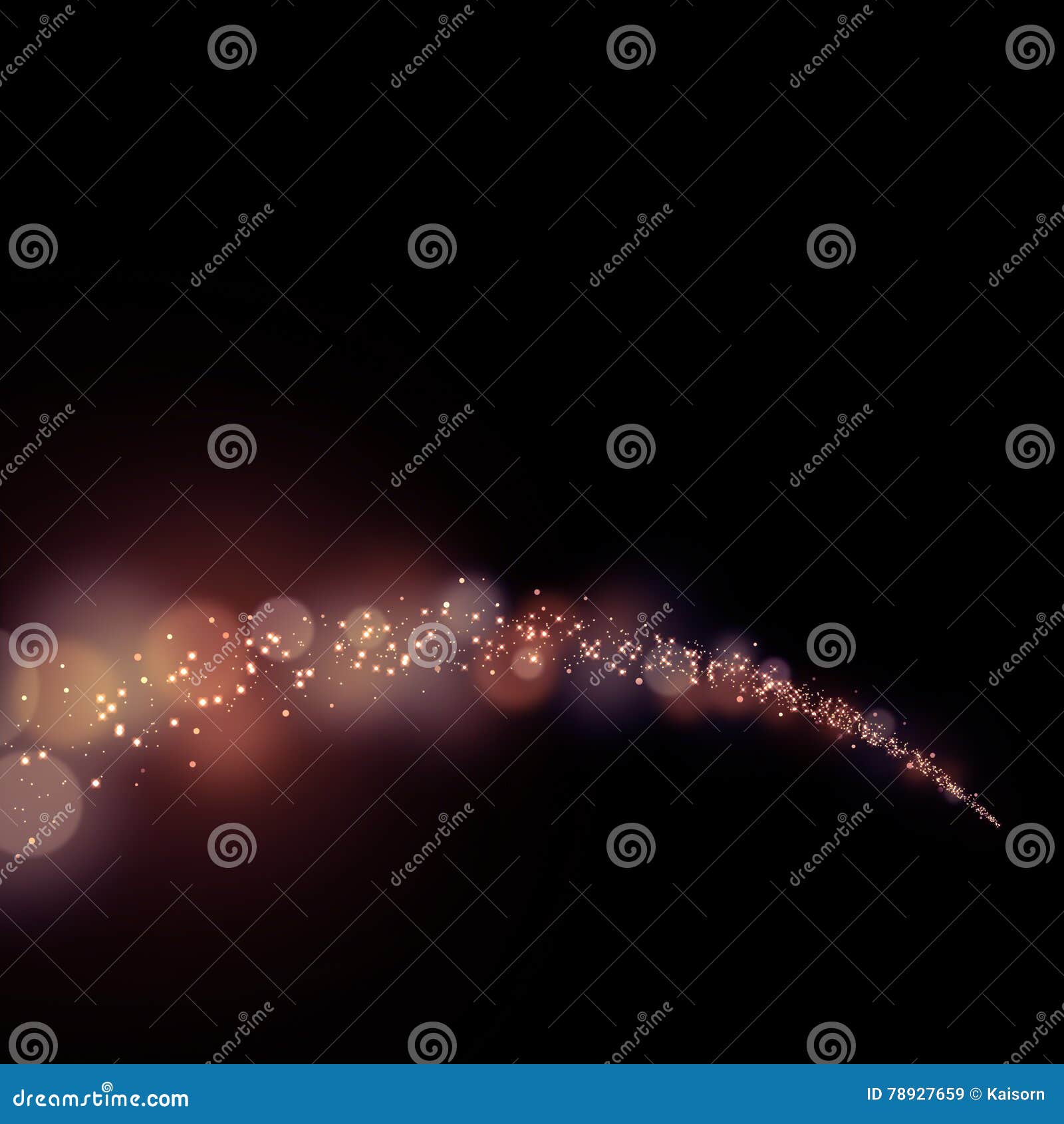 Glittering Stars Dust Trail on Background Stock Illustration ...