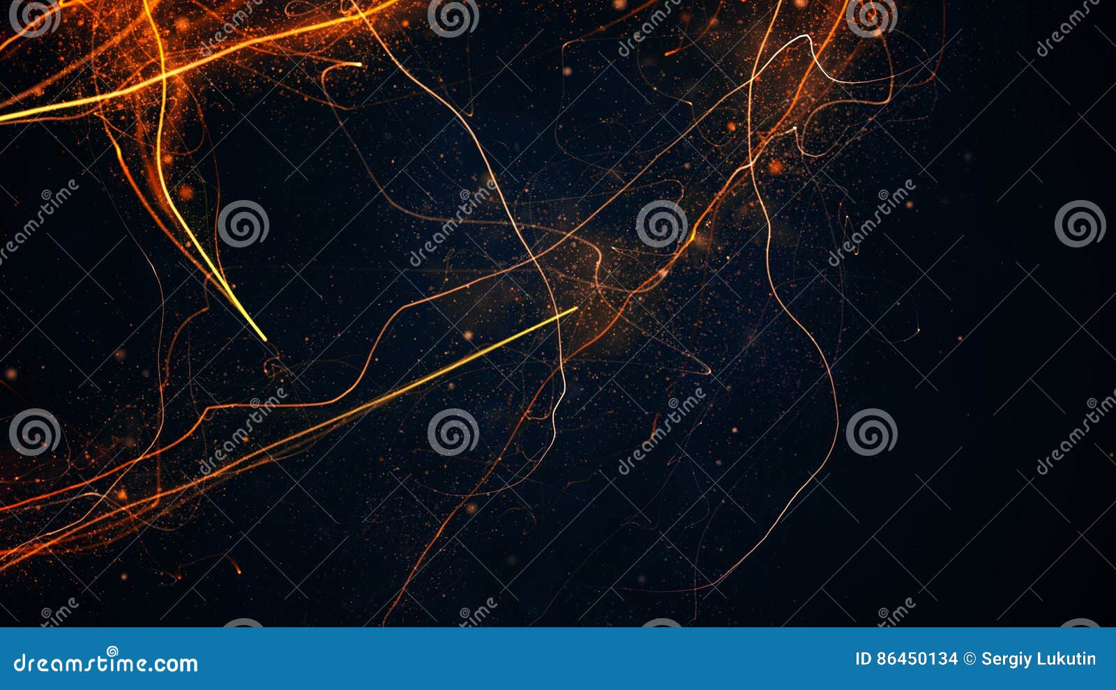 Glittering Stars with Sparkling Trail Stock Photo - Image of round ...